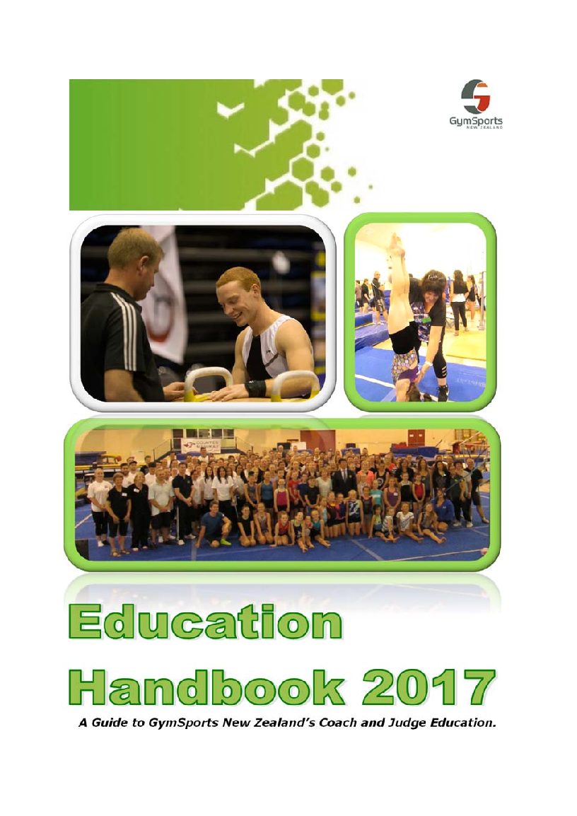Education Handbook 2017 010317 | GymnasticsNZ