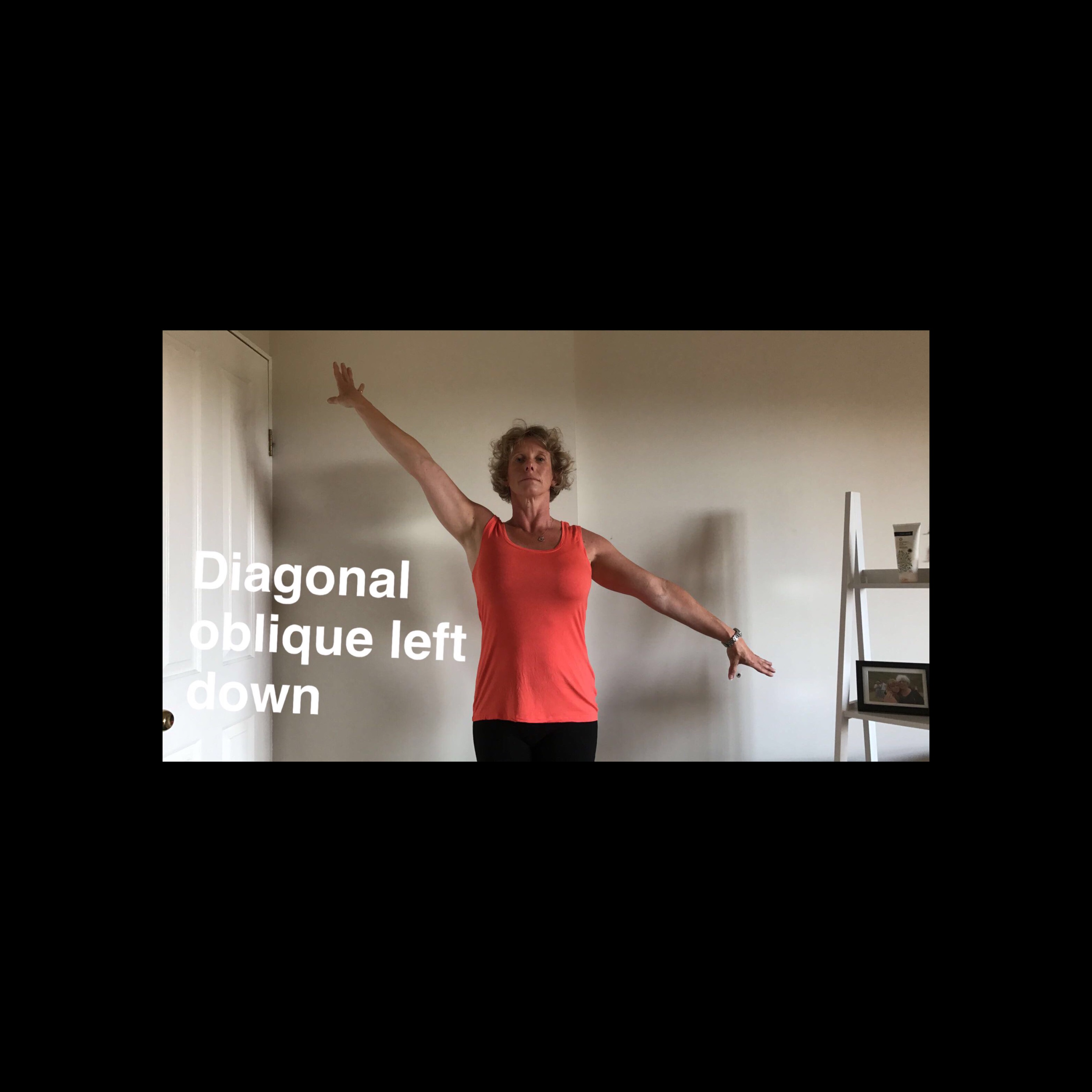 Diagonal oblique left down | GymnasticsNZ