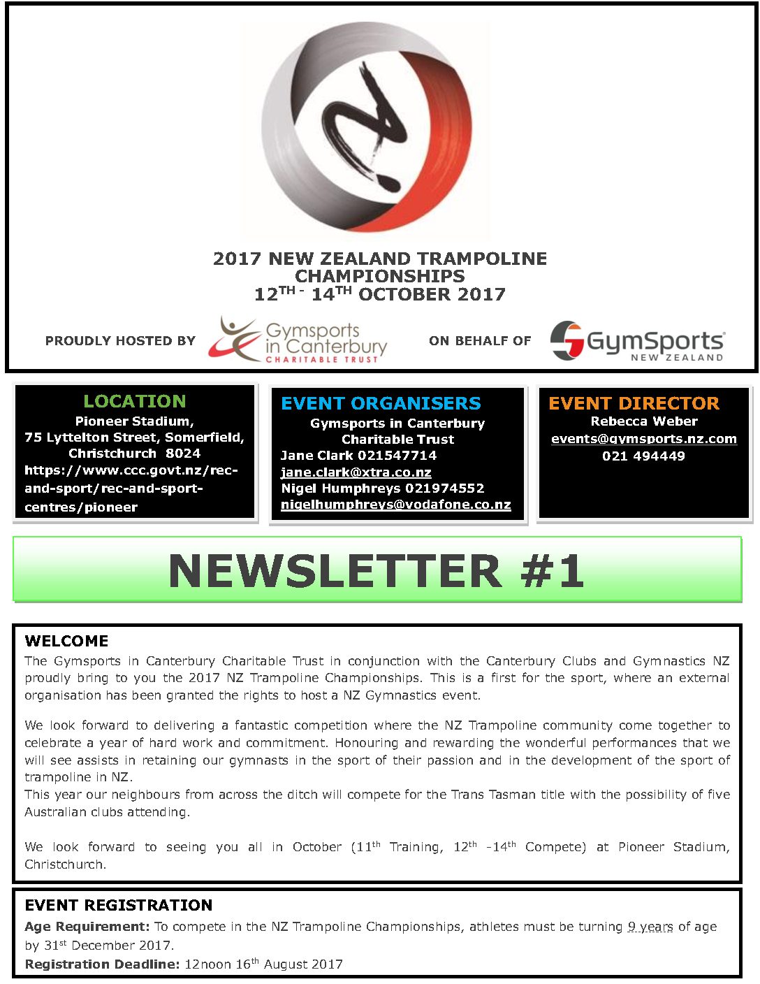 Newsletter 1 TRA | GymnasticsNZ