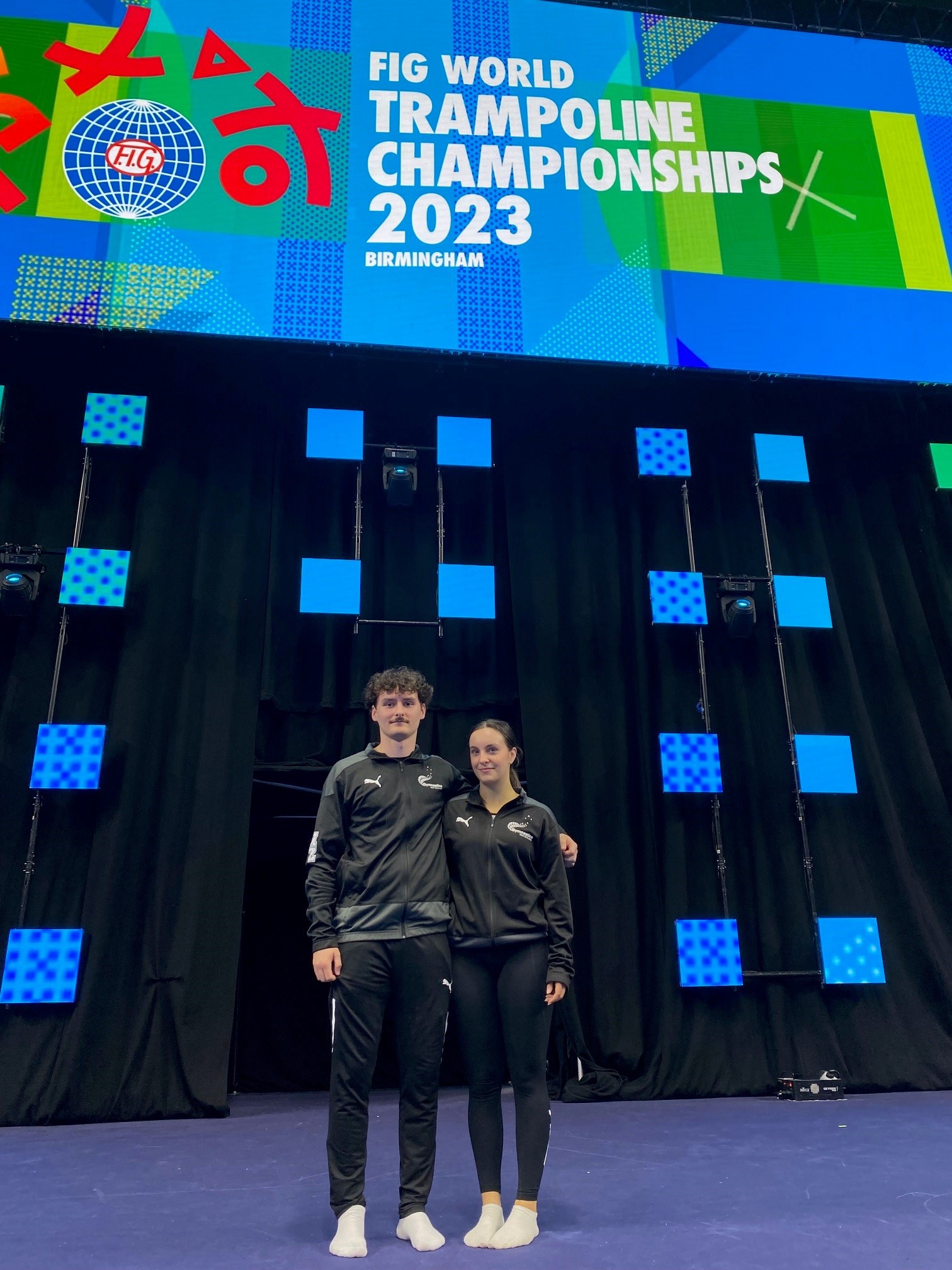 Bouncing in Birmingham with the Trampoline World Age Team. | GymnasticsNZ