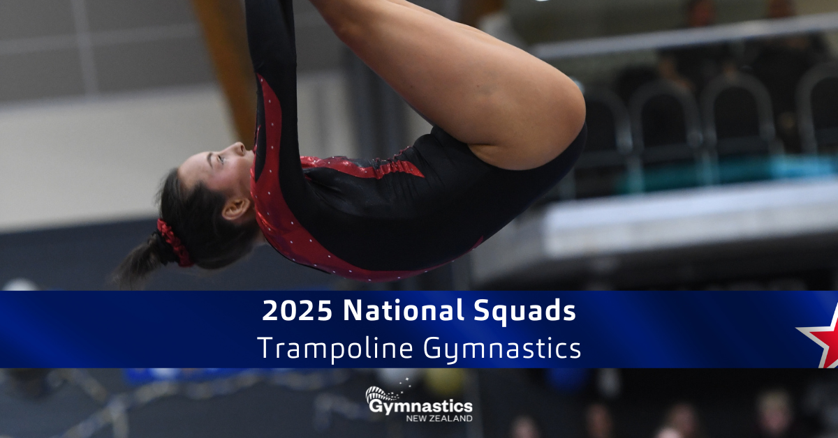 2025 Trampoline National Squads | GymnasticsNZ