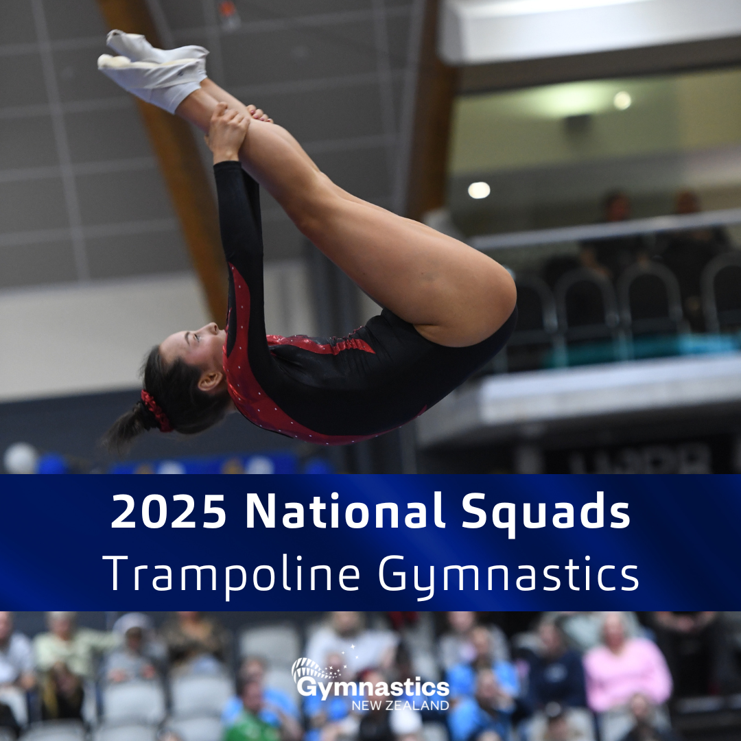 2025 Trampoline National Squads | GymnasticsNZ