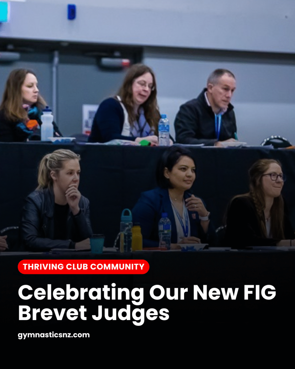 Celebrating Our New FIG Brevet Judges | GymnasticsNZ